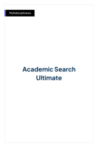 Academic Search Ultimate - Biblioteca Universidad Icesi