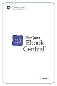 ProQuest Ebook Central - Libros electrónicos