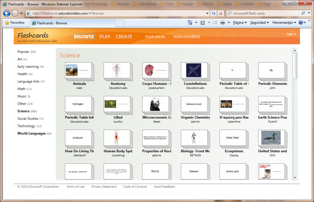 Microsoft Flashcards | GATIC