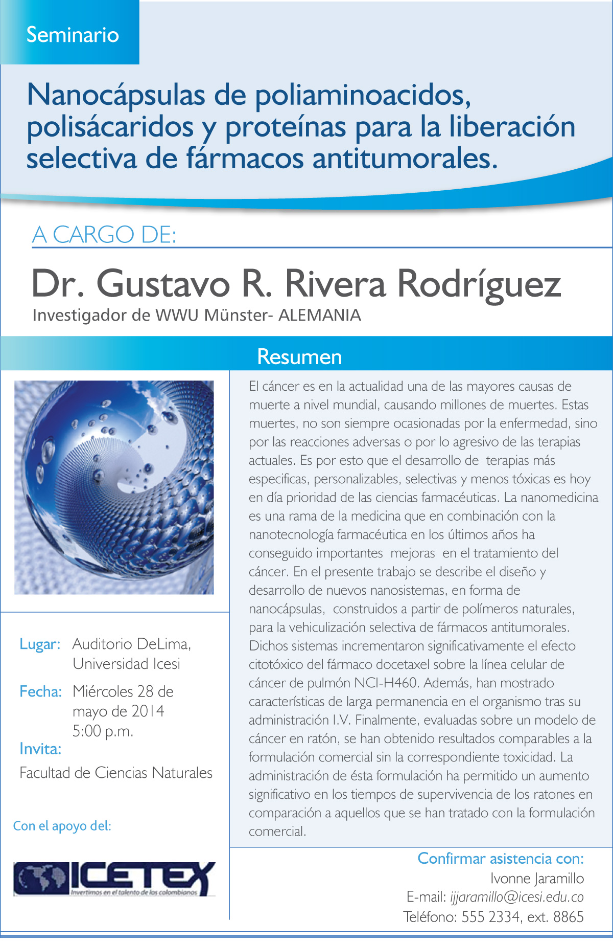 Seminario: Nanocápsulas de poliaminoacidos, polisácaridos y proteínas ...